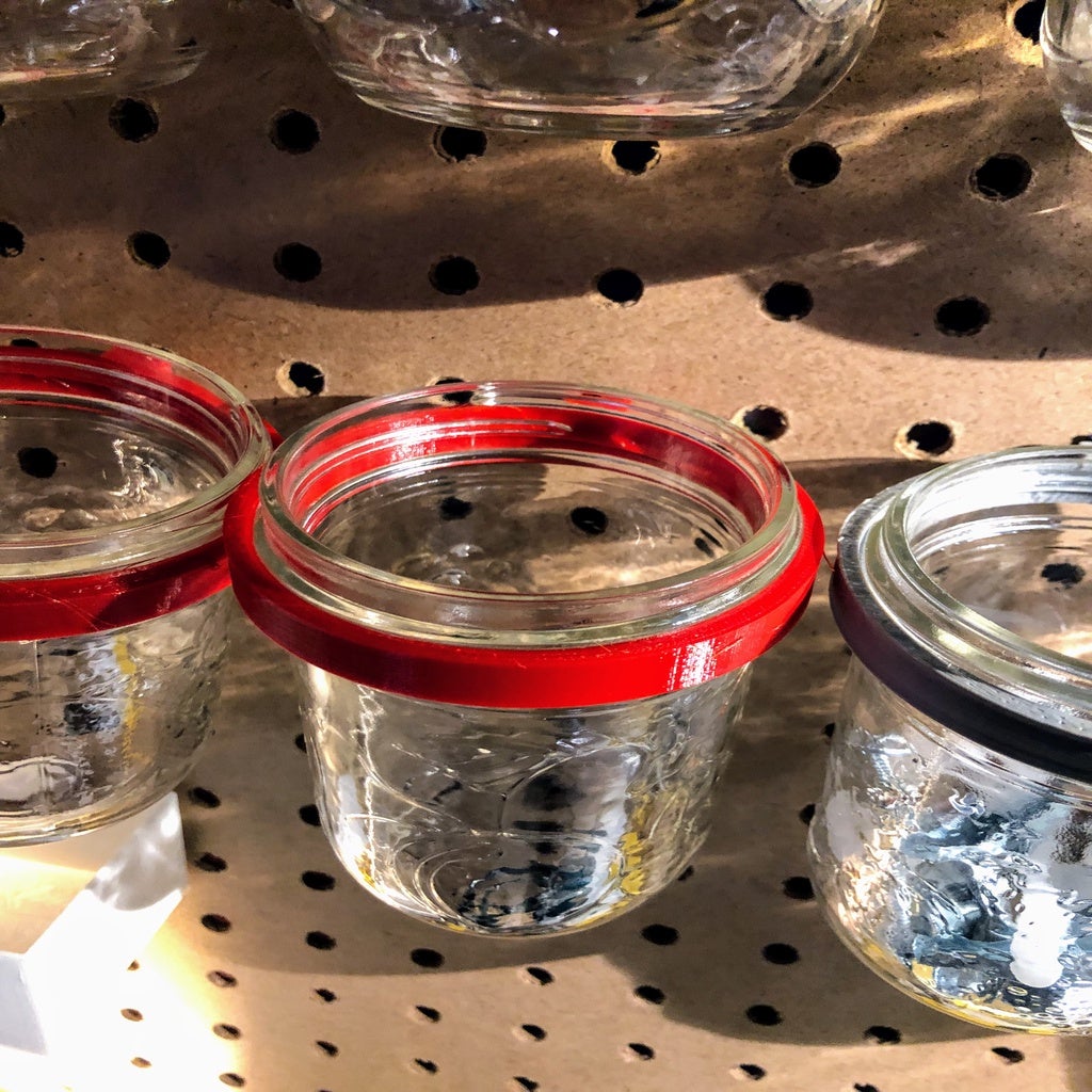 Detachable Mason Jar for Pegboard by smysnk | Download free STL model ...
