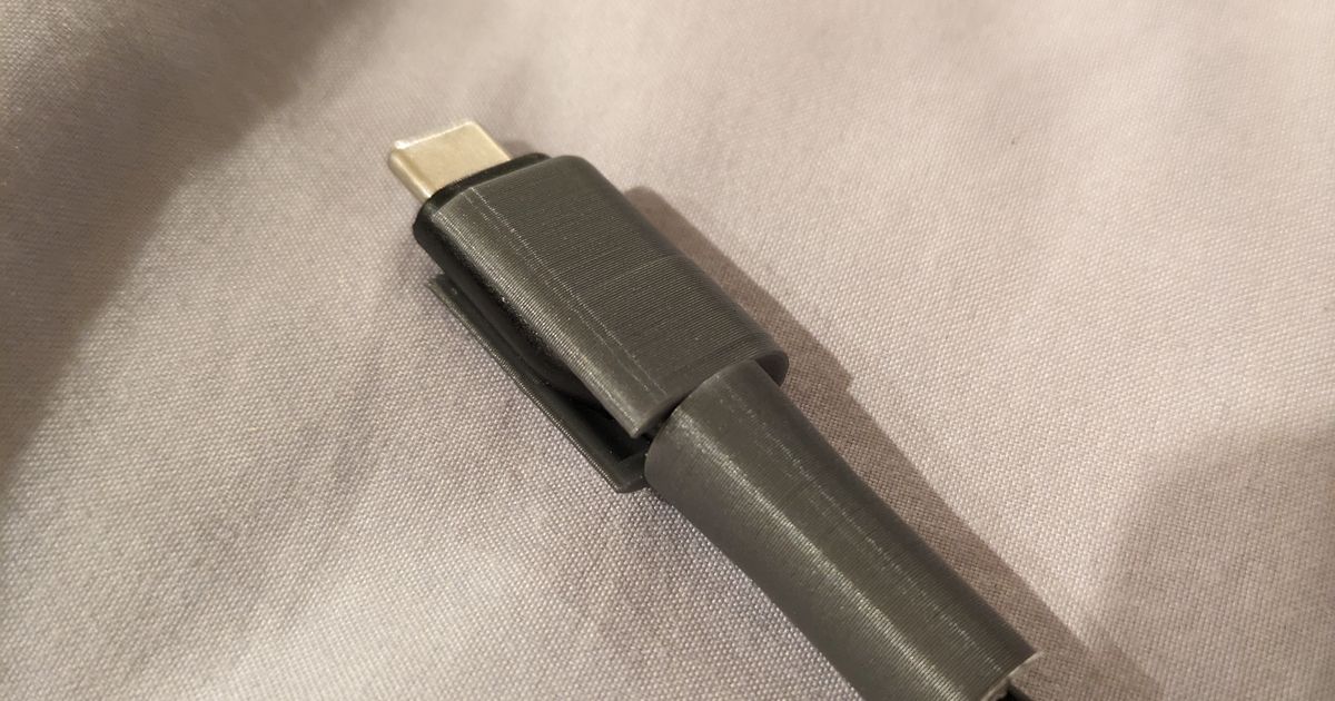 USB Cable Protector (parameteric) by Keith Kyzivat | Download free STL ...