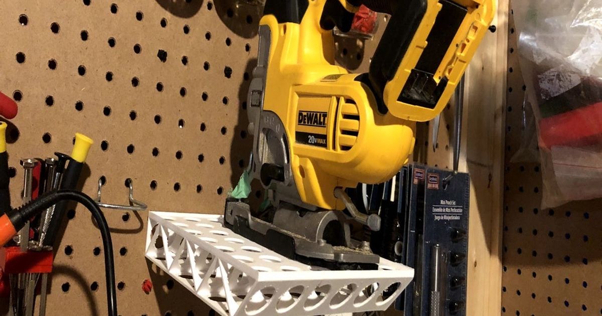 Customizable Pegboard Truss Shelf by smysnk | Download free STL model ...