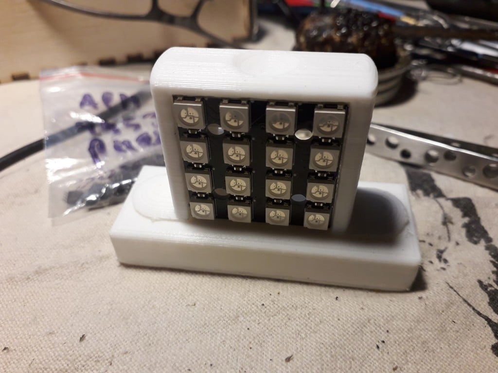 WS2812 matchbox clock by Boda | Download free STL model | Printables.com