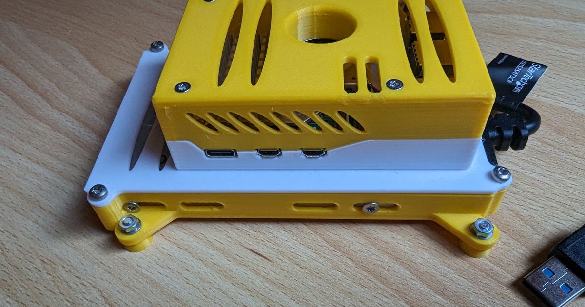 Raspberry Pi5 Active Cooler with modular 2,5" SSD/HDD Mount by Helmar ...