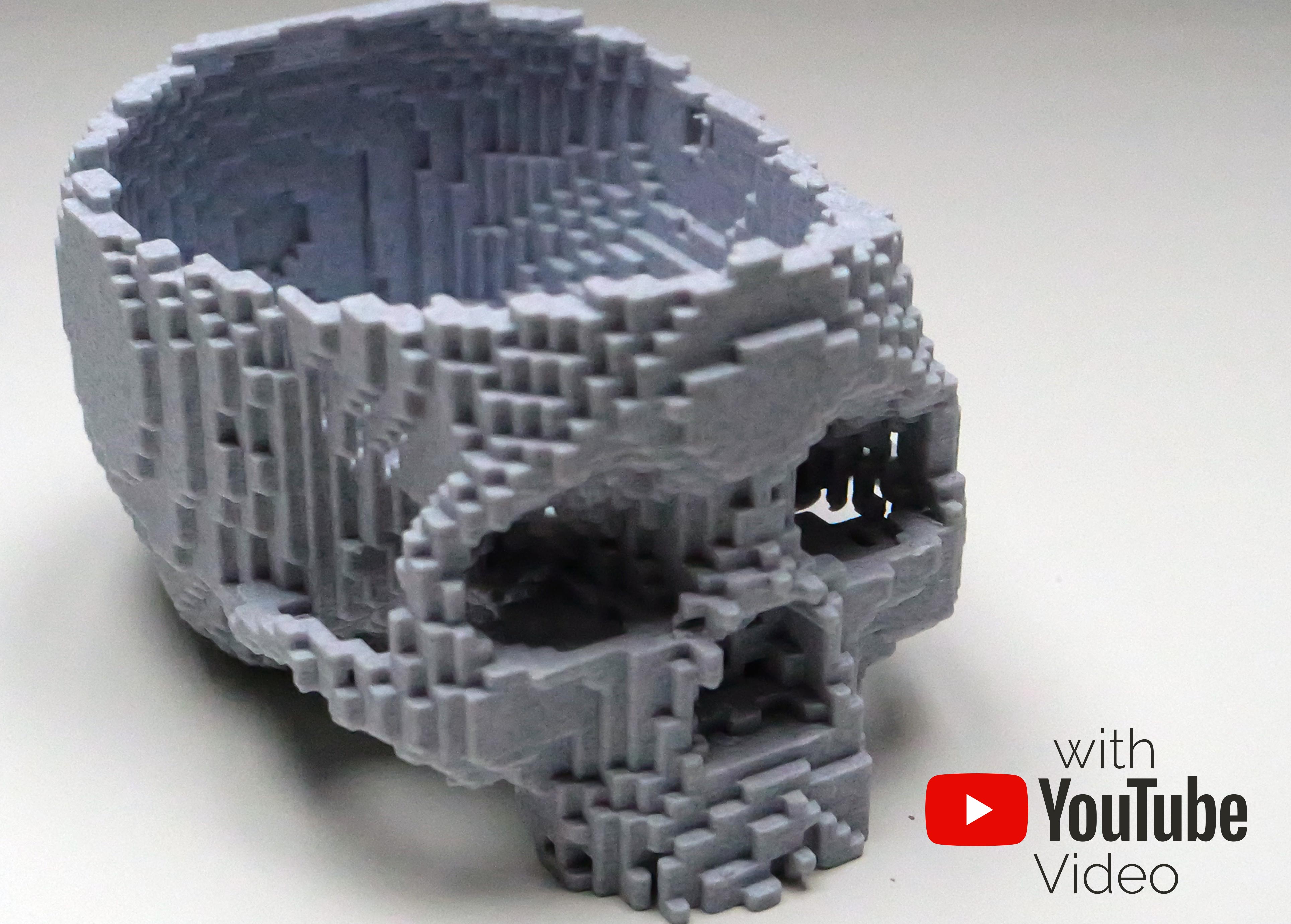 Low Poly SKULL (Minecraft Edition) by MAKERTEAM® | Download free STL ...