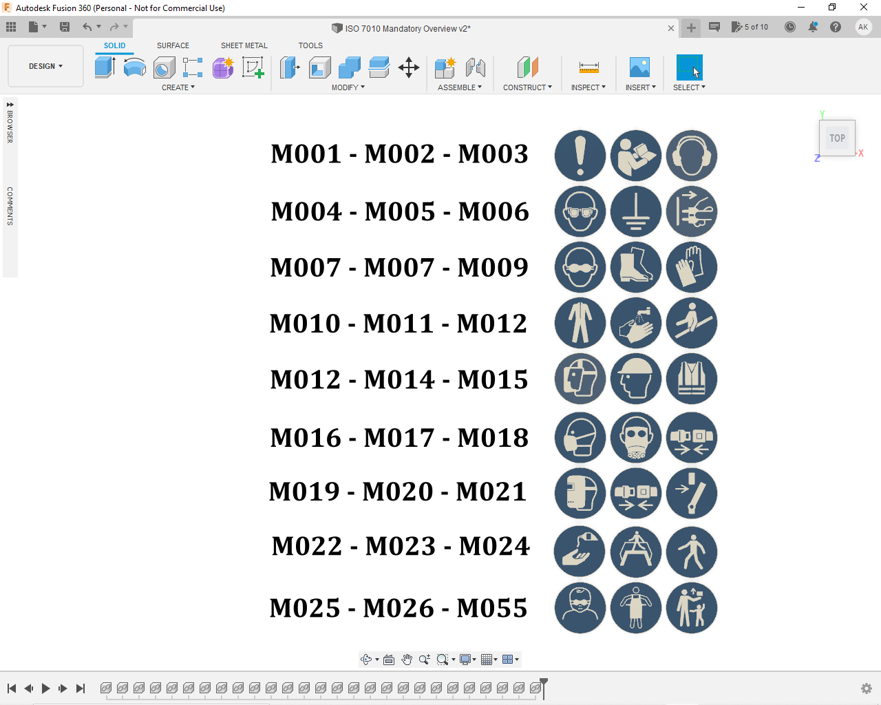 ISO 7010 Mandatory Symbol Collection by Maeshmaker | Download free STL ...