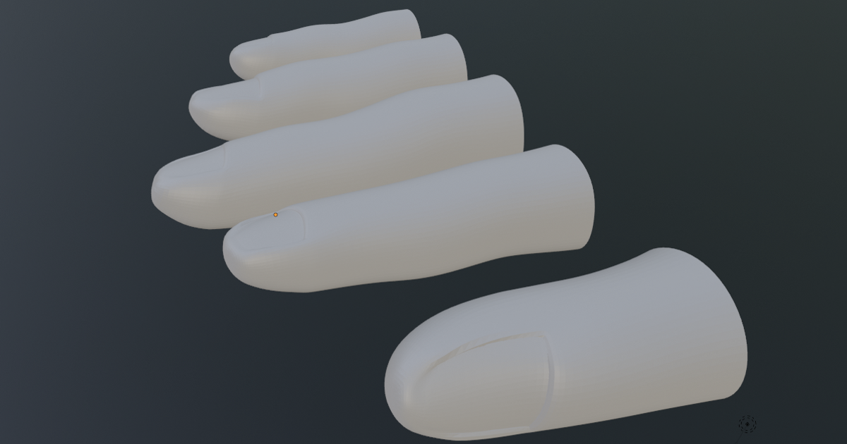 Flexible finger tips by Make3D Company Limited | Download free STL ...