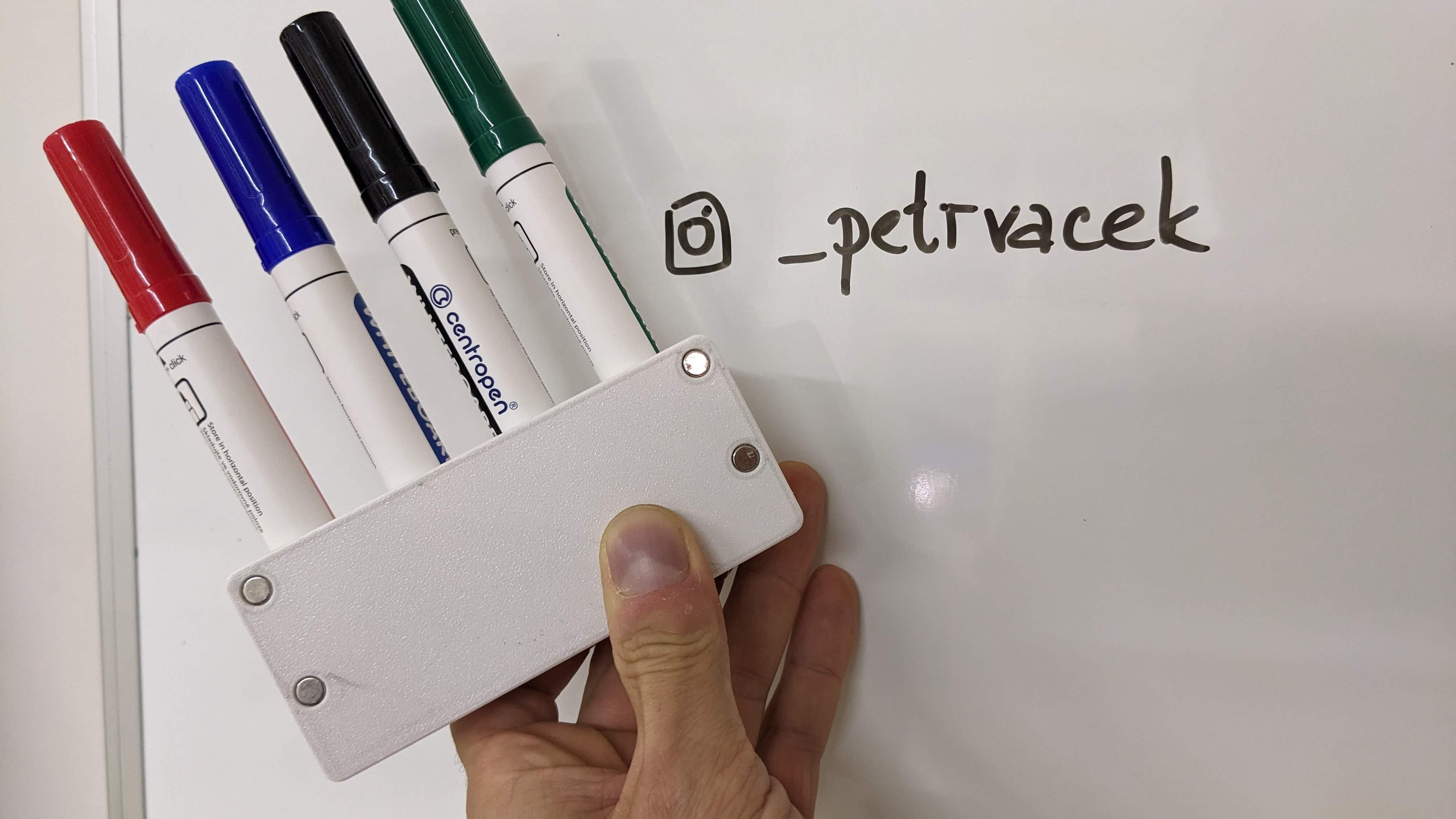 Whiteboard Marker Magnetic Tray by Petr Vacek | Download free STL model | Printables.com