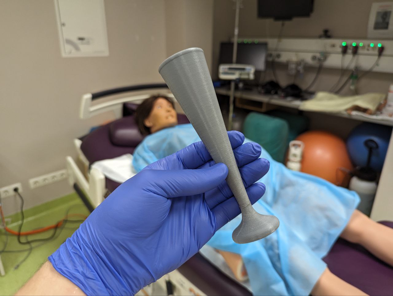 Functioning Pinard horn prop for clinical simulation by Aleksandrs ...