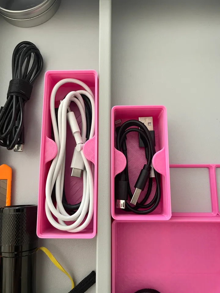 Gridfinity cable holder 1x2 by w33ble | Download free STL model ...