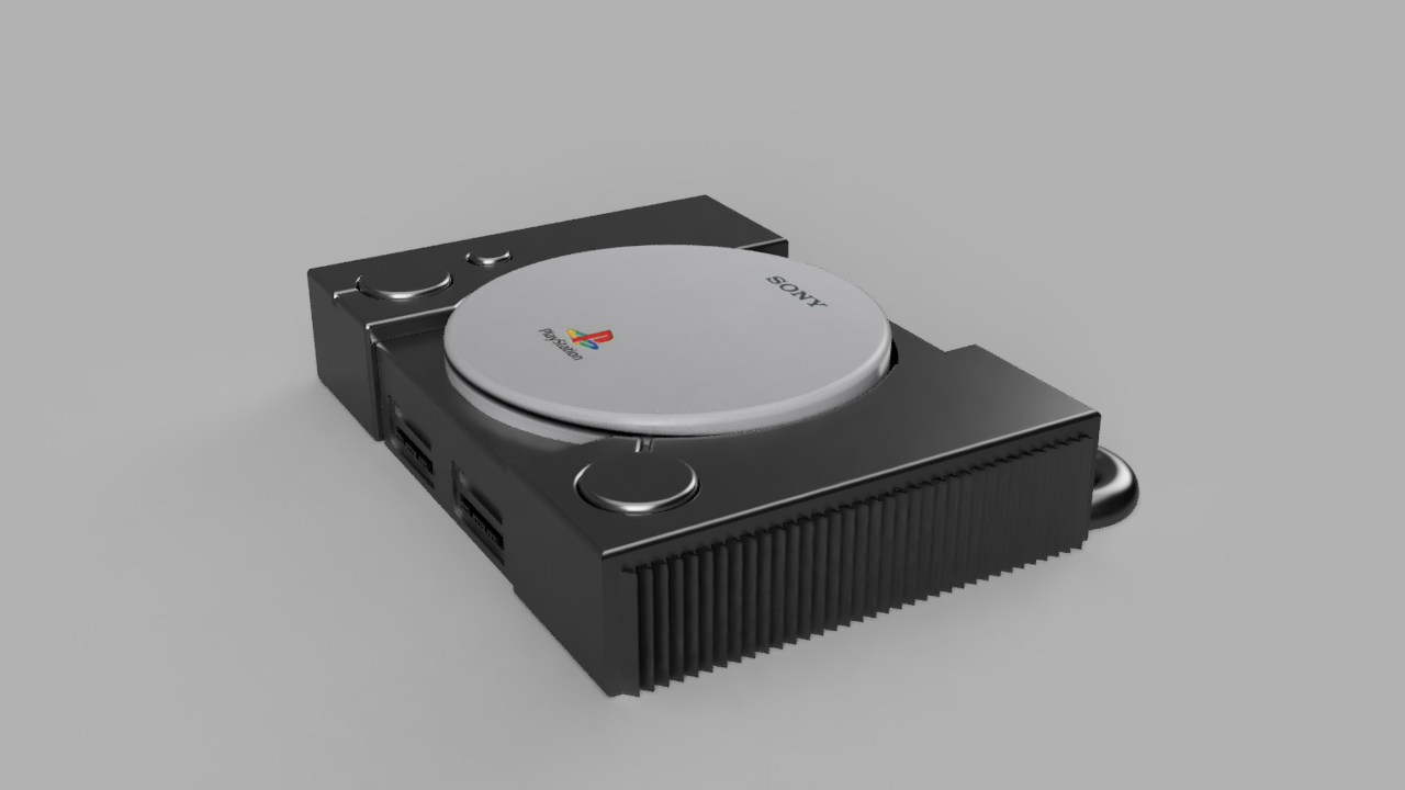 Mini PlayStation 1 with Shopping Cart Chip Coin by JAV3D | Download ...