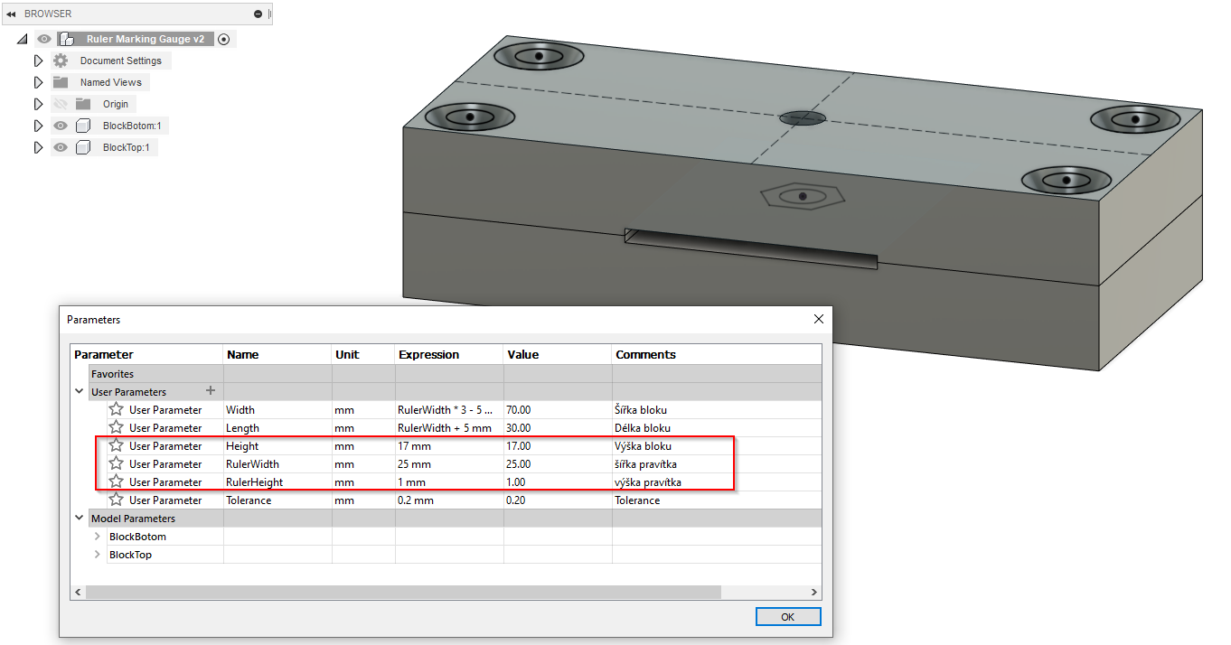 Parametric Ruler Marking Gauge by saso | Download free STL model ...