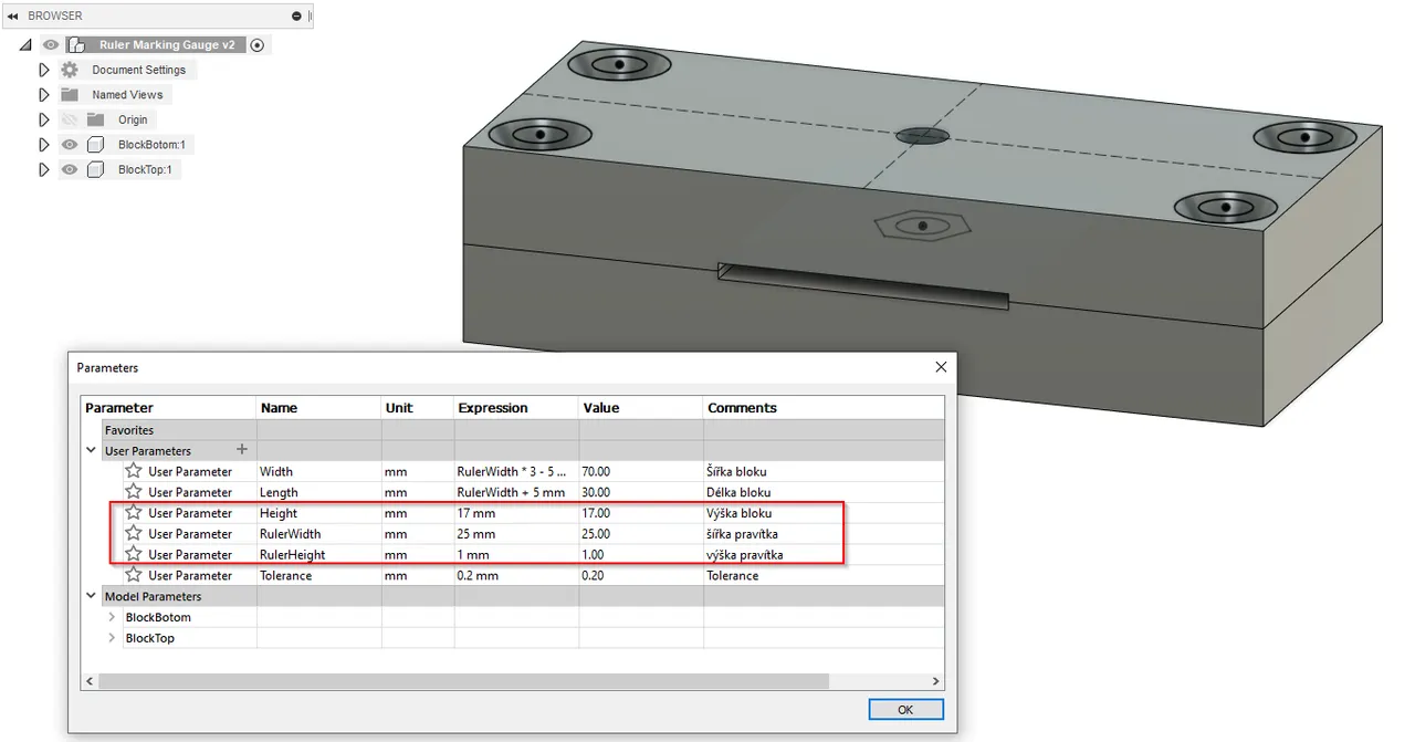 Parametric Ruler Marking Gauge by saso | Download free STL model ...