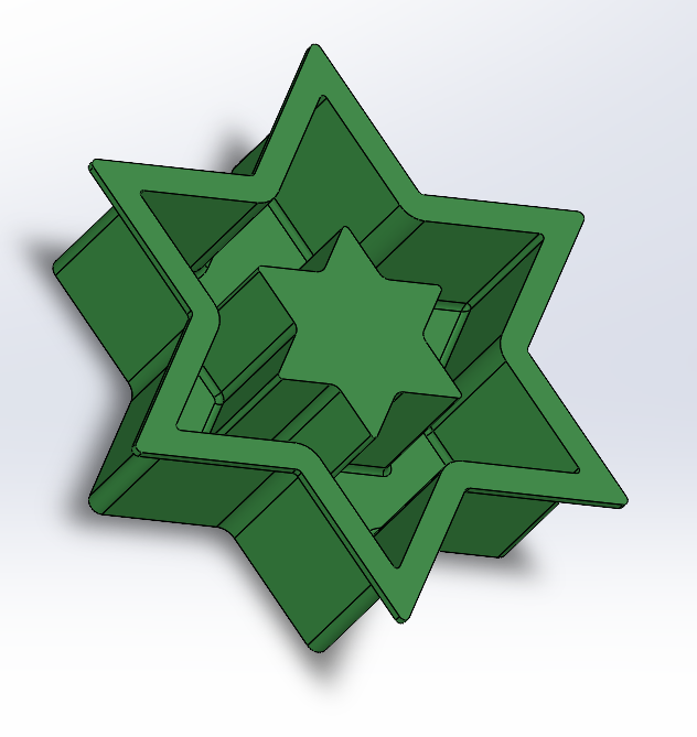 Star-shaped plaster cast mold with internal filling / Sternform by ...