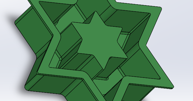 Star-shaped plaster cast mold with internal filling / Sternform by ...