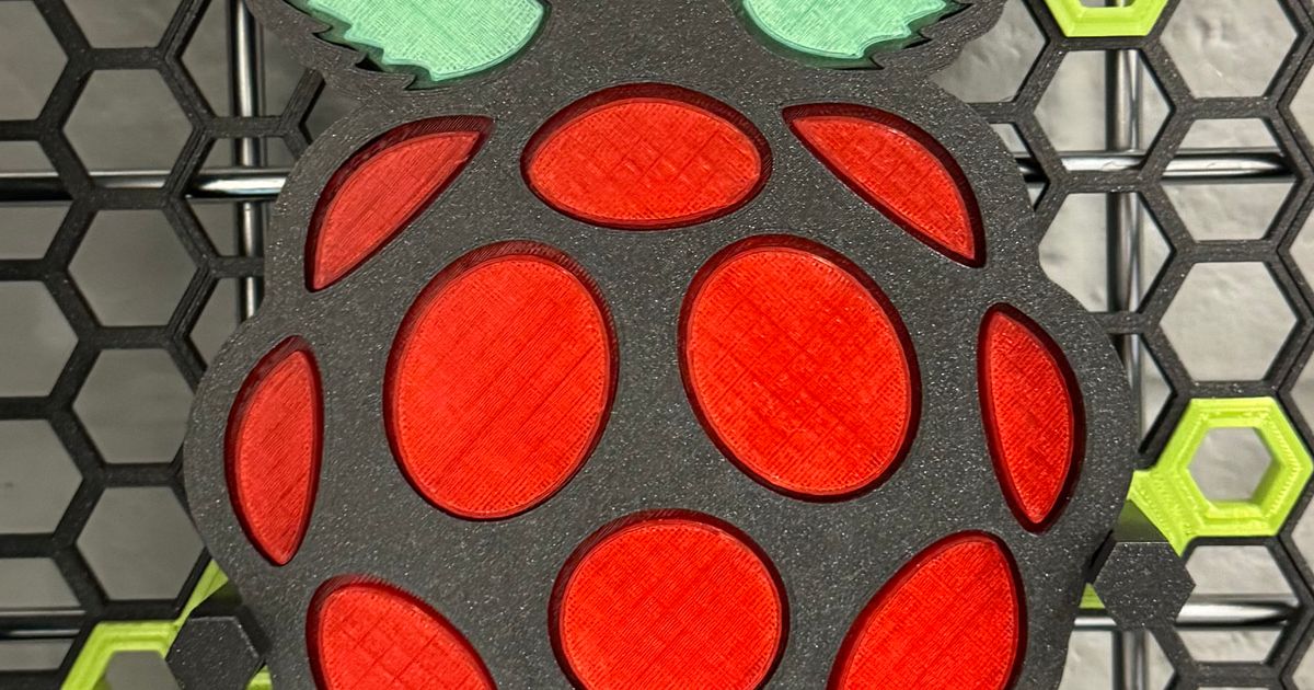 Raspberry Pi Backlit Logo by Boots23 | Download free STL model ...