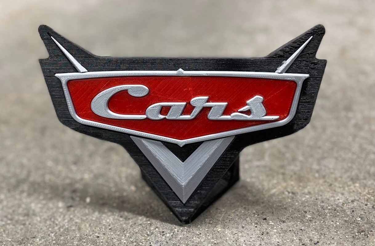 Cars Logo with Stand by Clark Nau | Download free STL model ...