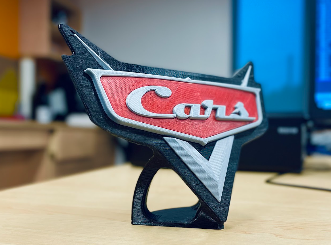 Cars Logo with Stand by Clark Nau | Download free STL model ...