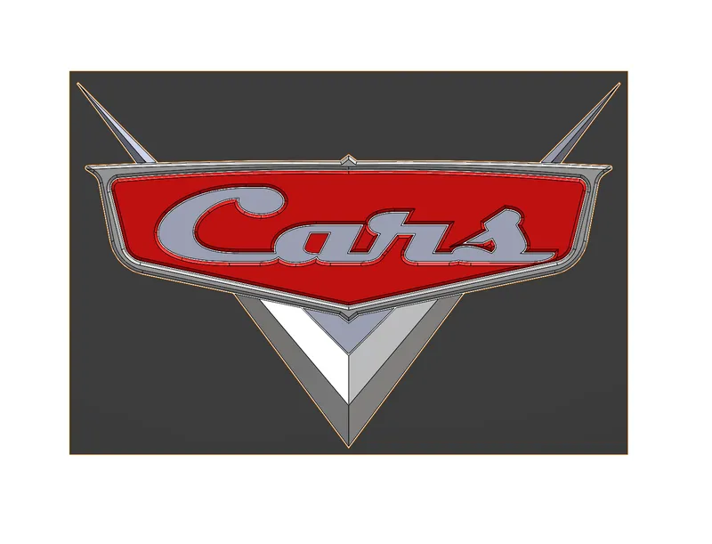 Cars Logo with Stand by Clark Nau | Download free STL model ...