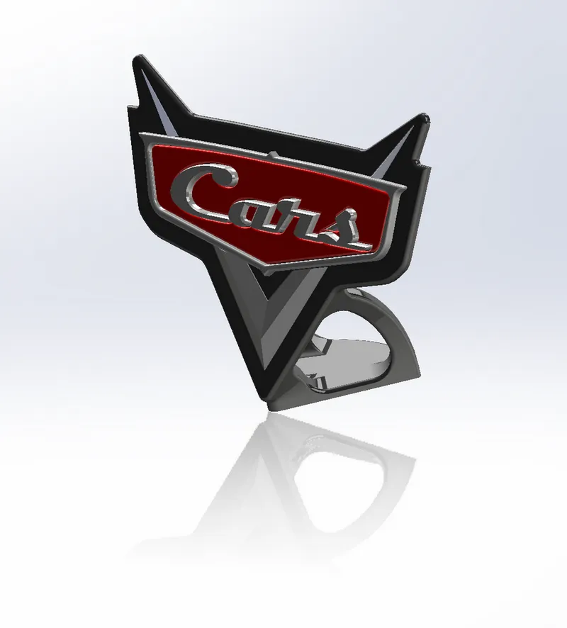 Cars Logo with Stand by Clark Nau | Download free STL model ...