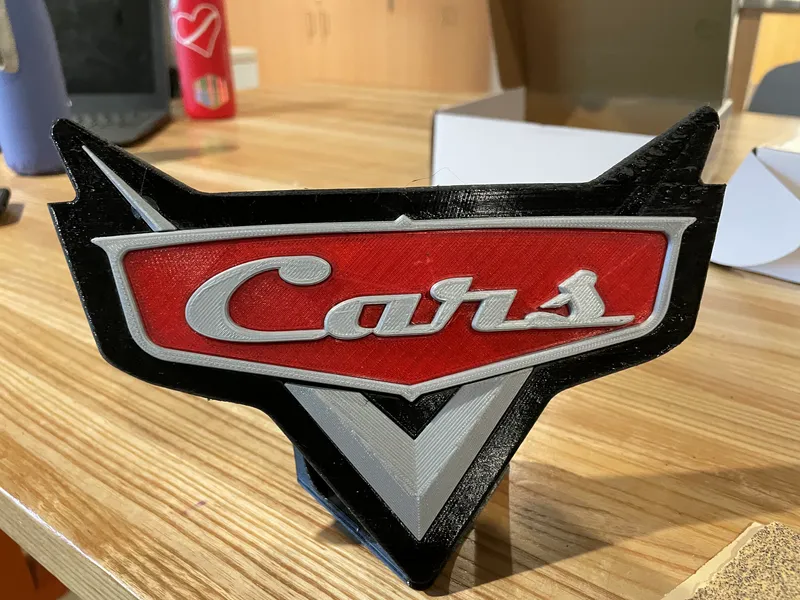 Cars Logo with Stand by Clark Nau | Download free STL model ...