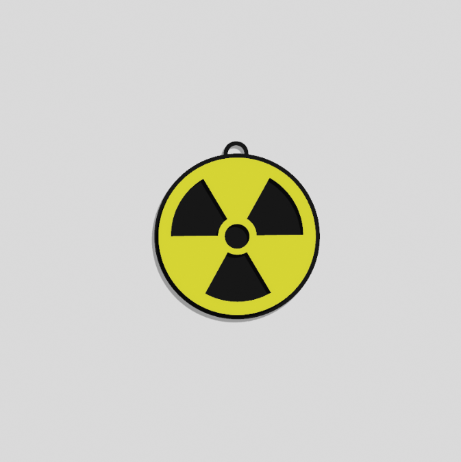 NUCLEAR SYMBOL EARRING by wallysf | Download free STL model ...