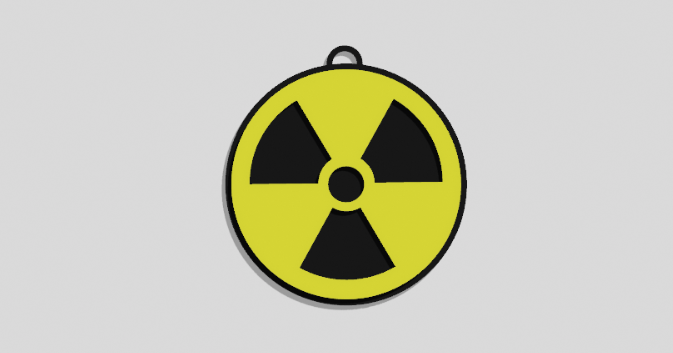 NUCLEAR SYMBOL EARRING by wallysf | Download free STL model ...