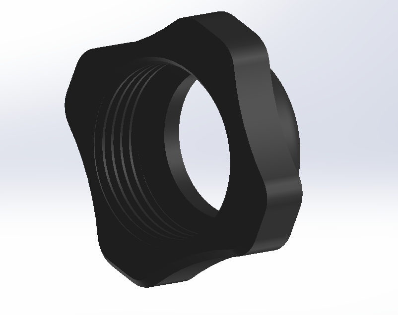 Phone Holder Nut 22 x 1.5mm thread by rafeekmo | Download free STL ...