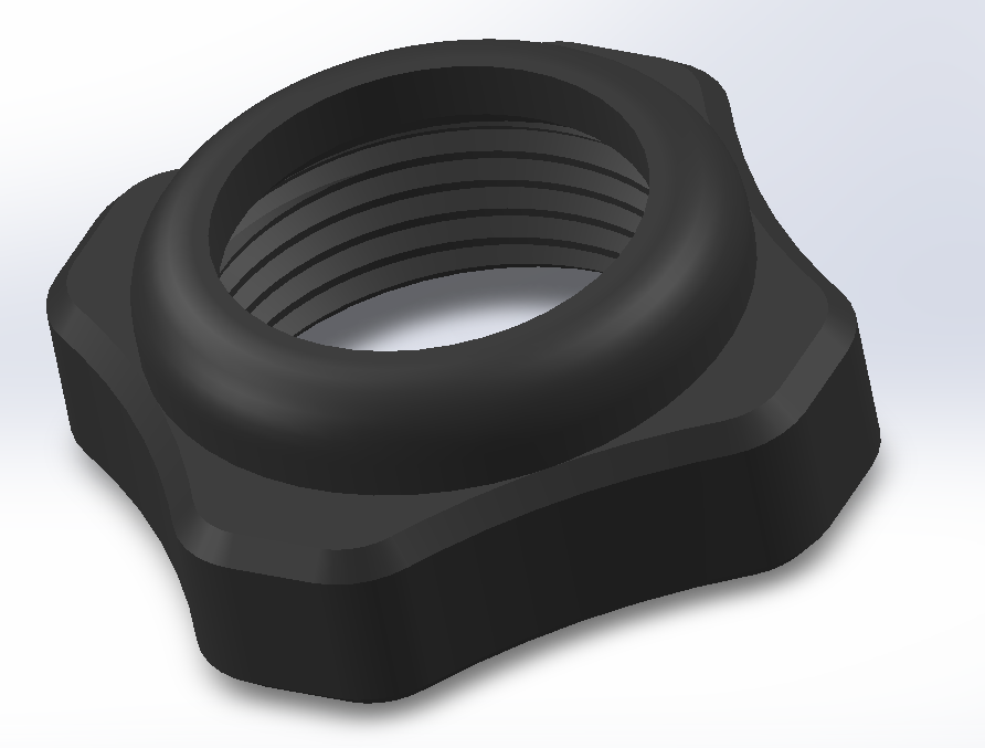 Phone Holder Nut 22 x 1.5mm thread by rafeekmo | Download free STL ...