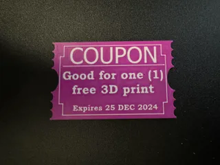 COUPON models for 3D printer | Printables.com
