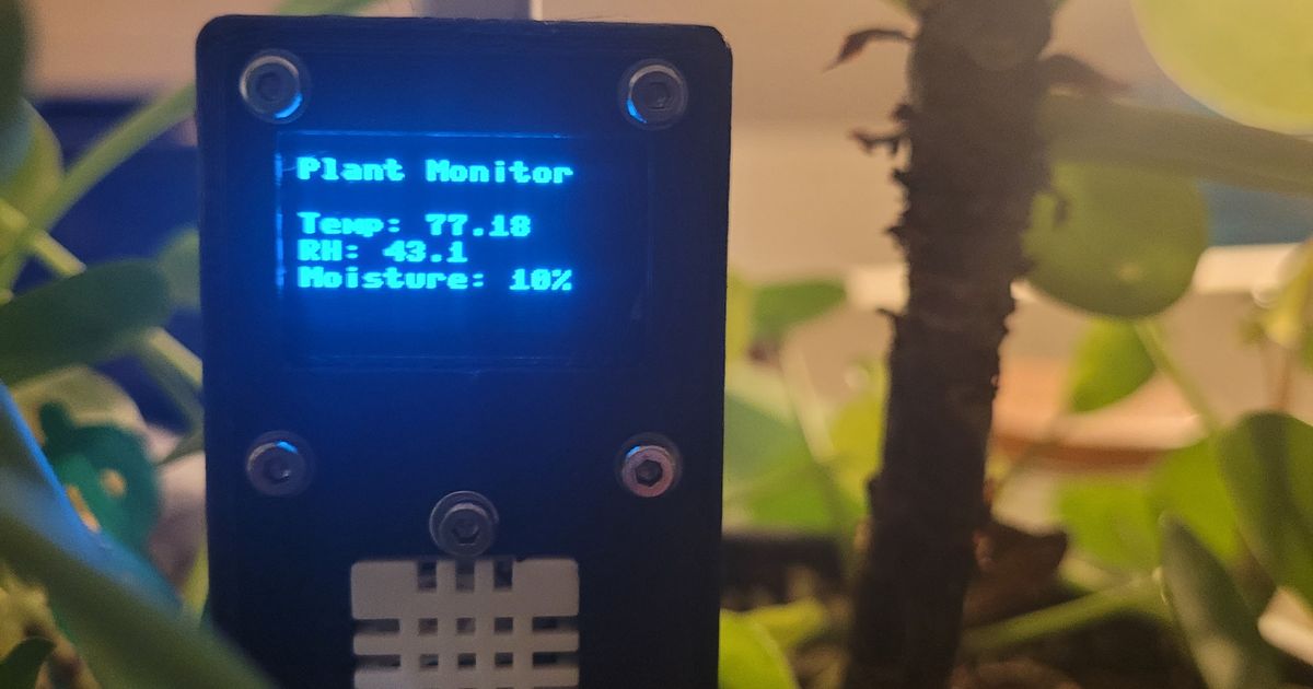 NodeMCU Plant Monitor Housing by n9dmt | Download free STL model ...