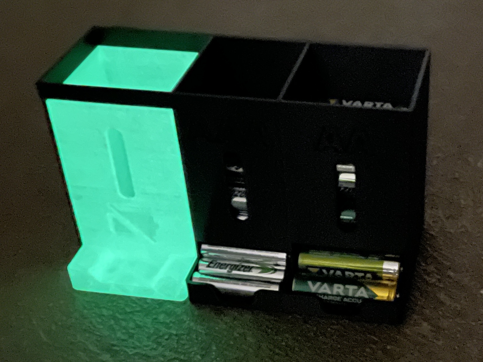 Battery Holder on DIN Rail with drawer for used batteries by ...