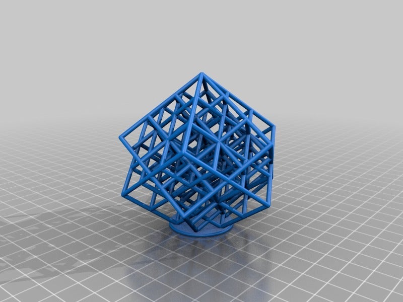 Lattice Cube - Revolved by SpikeUK | Download free STL model ...