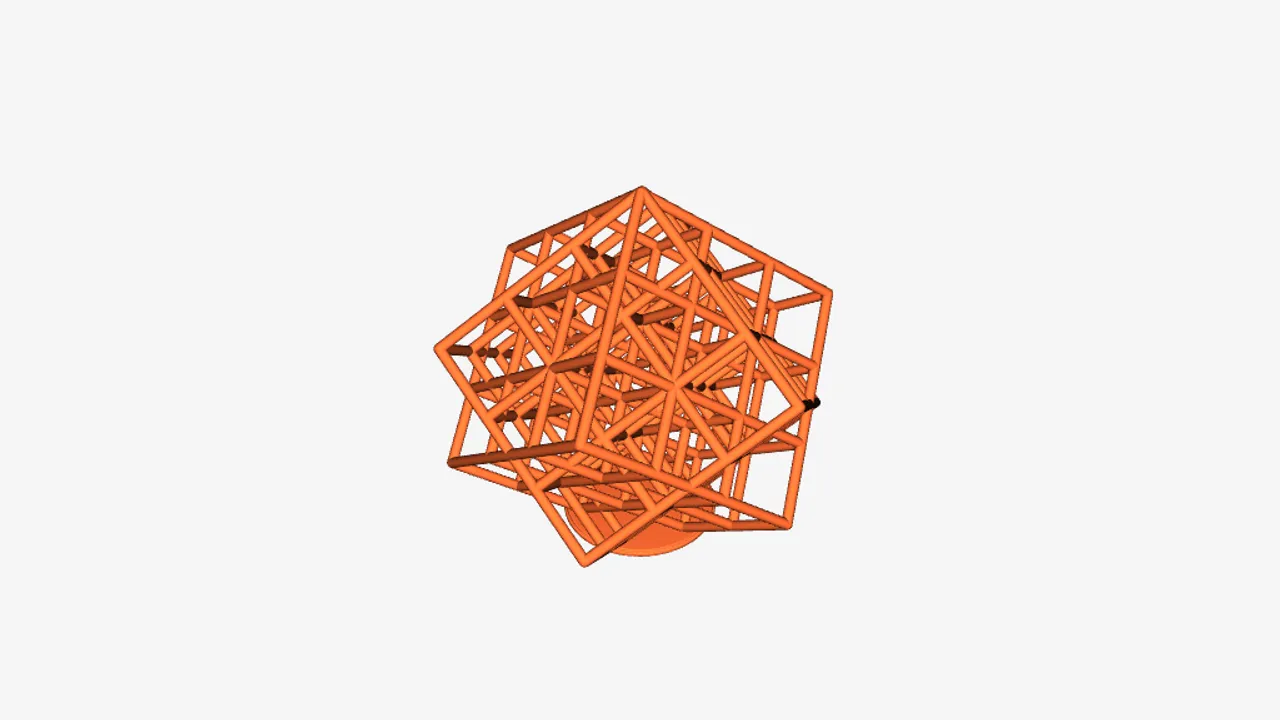 Lattice Cube - Revolved by SpikeUK | Download free STL model ...