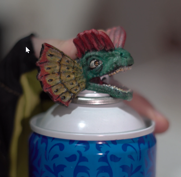 Cool Dilophosaurus Spray Cap. by Mi Réplica 3D | Download free STL ...