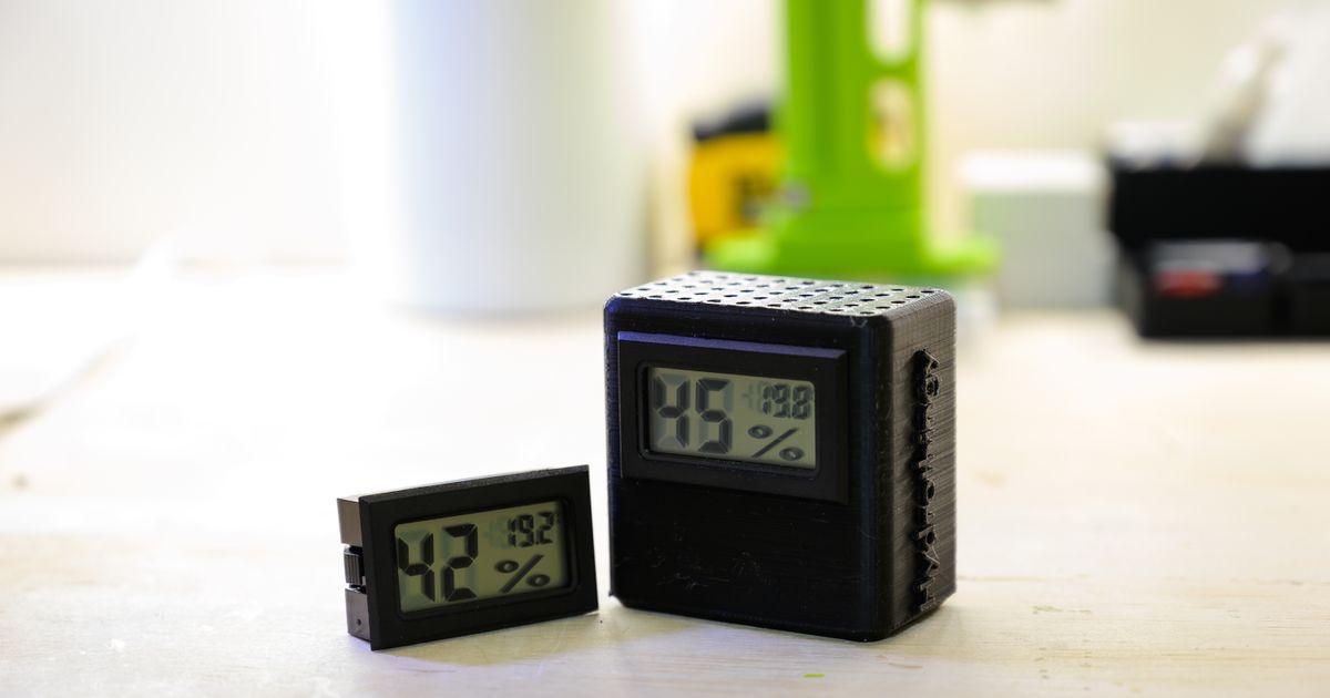 Hydrothingy - Vented Humidity Meter / Thermometer Enclosure by ...