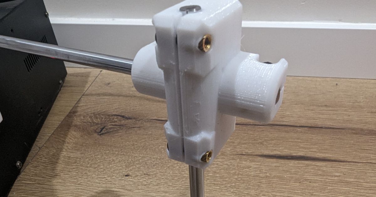 Perpendicular two 6mm linear rod joint by Jam | Download free STL model ...