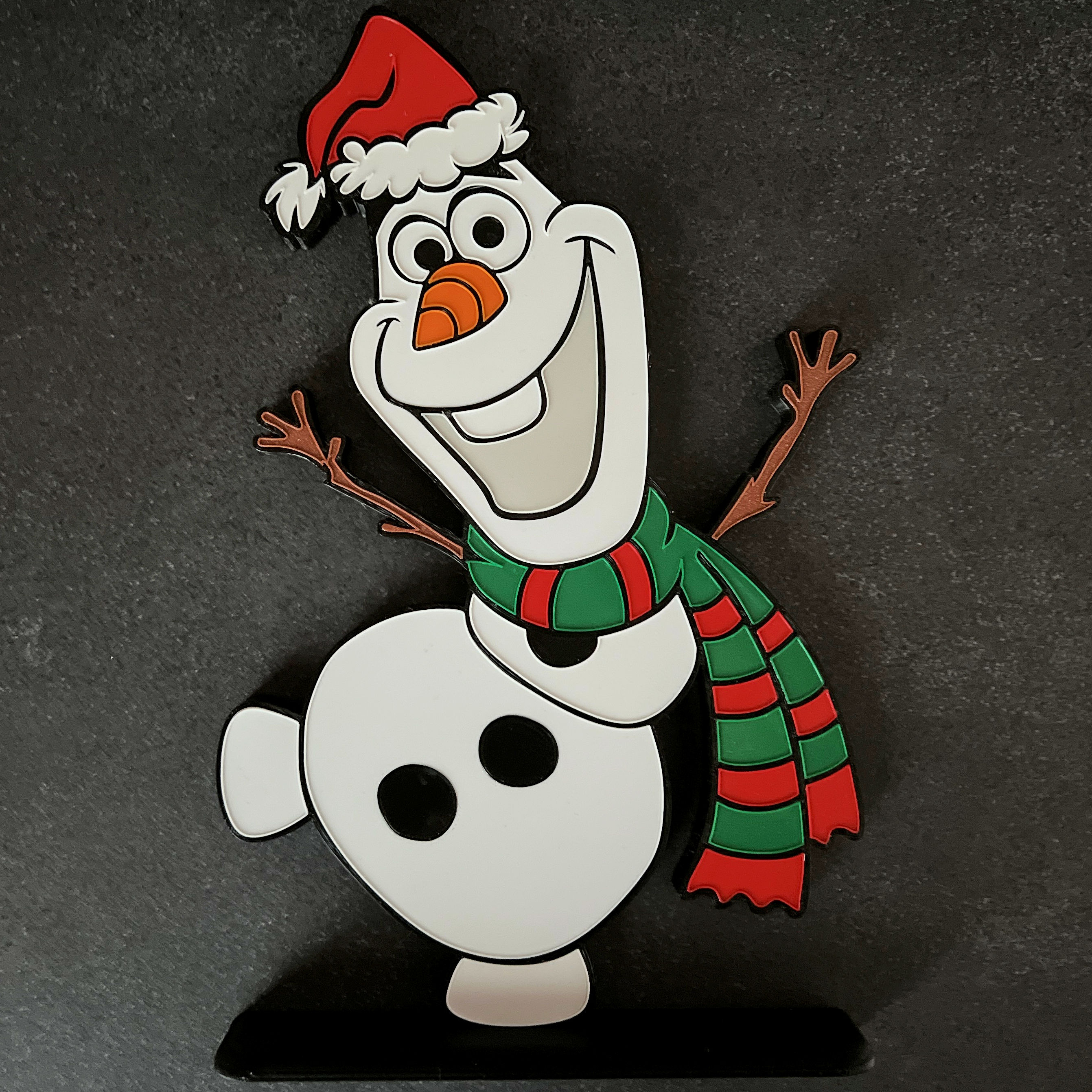 Olaf Christmas window ornament by Satellietje | Download free STL model ...