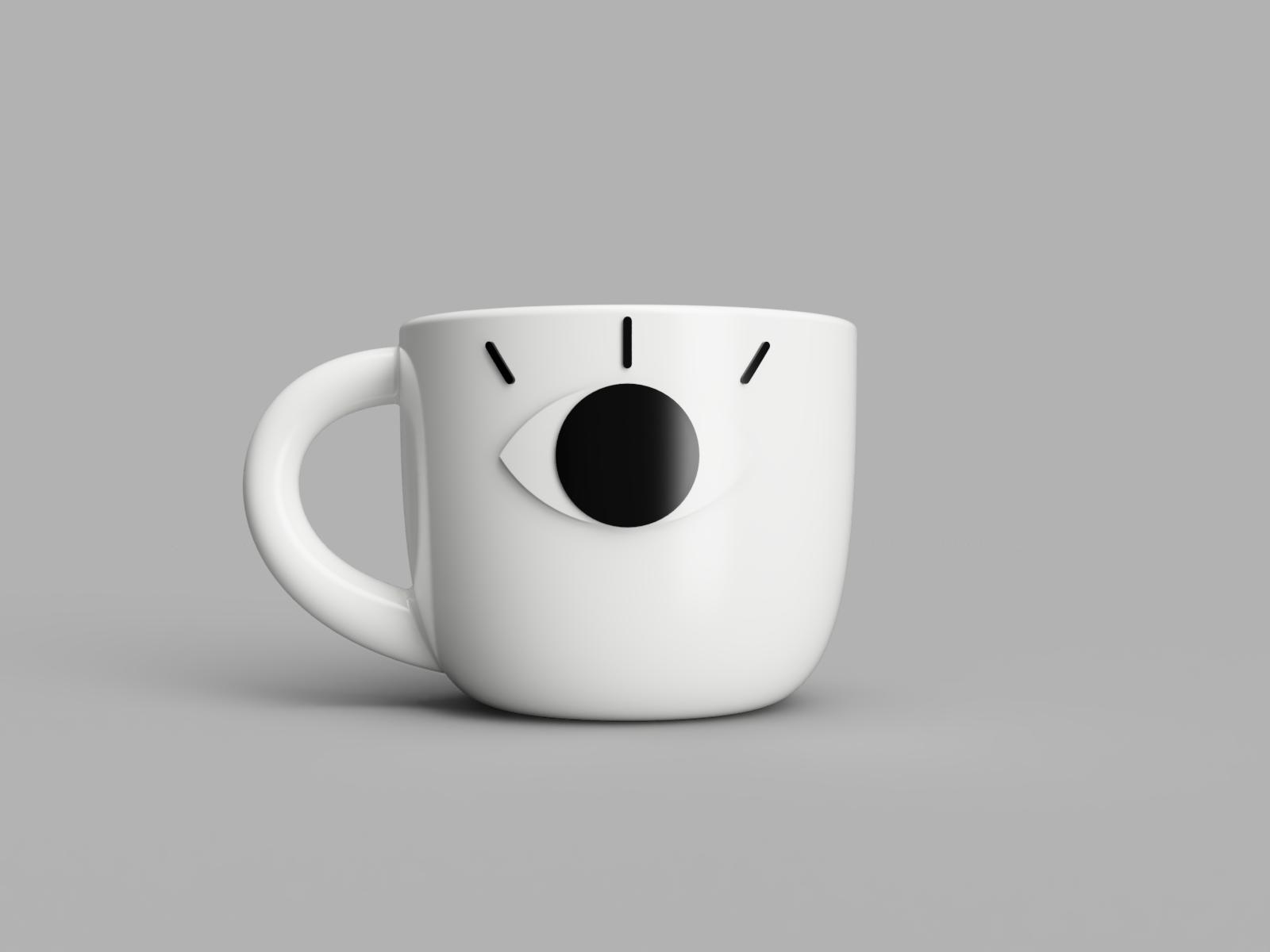 Eye mug by JessR | Download free STL model | Printables.com