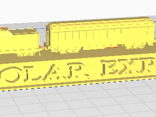 Polar Express stand with train by chrism1994 | Download free STL model ...
