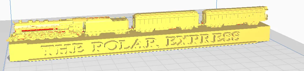 Polar Express stand with train by chrism1994 | Download free STL model ...