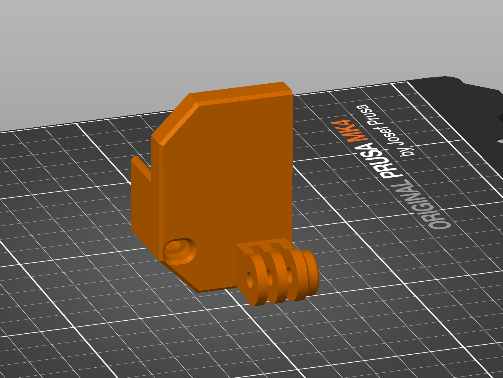 Prusa MK4 GoPro Mount x-axis by M3D | Download free STL model | Printables.com