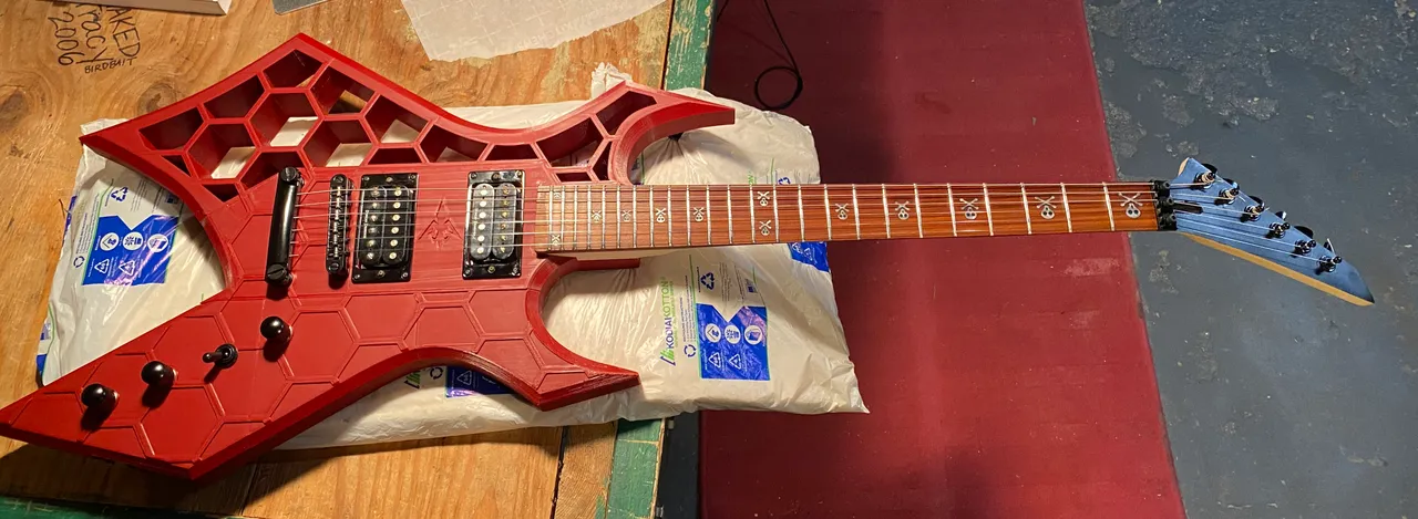 Warlock Blood Guitar By Mwill21 Download Free Stl Model Printables