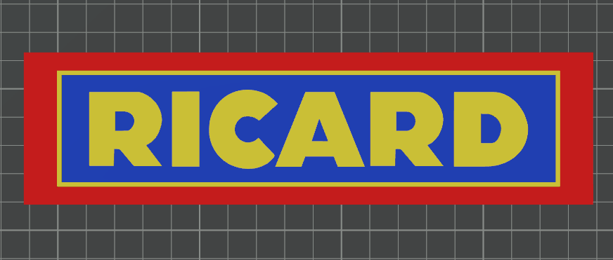 Logo Ricard 1984 by AlexandreDa | Download free STL model | Printables.com