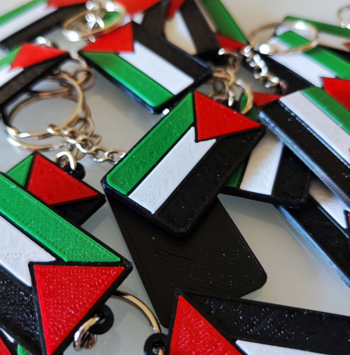 Palestine Flag Keychain by Matteo Giovanni Cirfeda | Download free STL ...