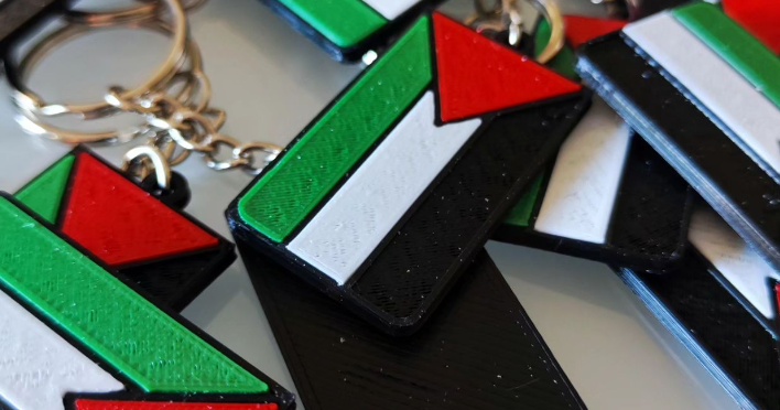 Palestine Flag Keychain by Matteo Giovanni Cirfeda | Download free STL ...