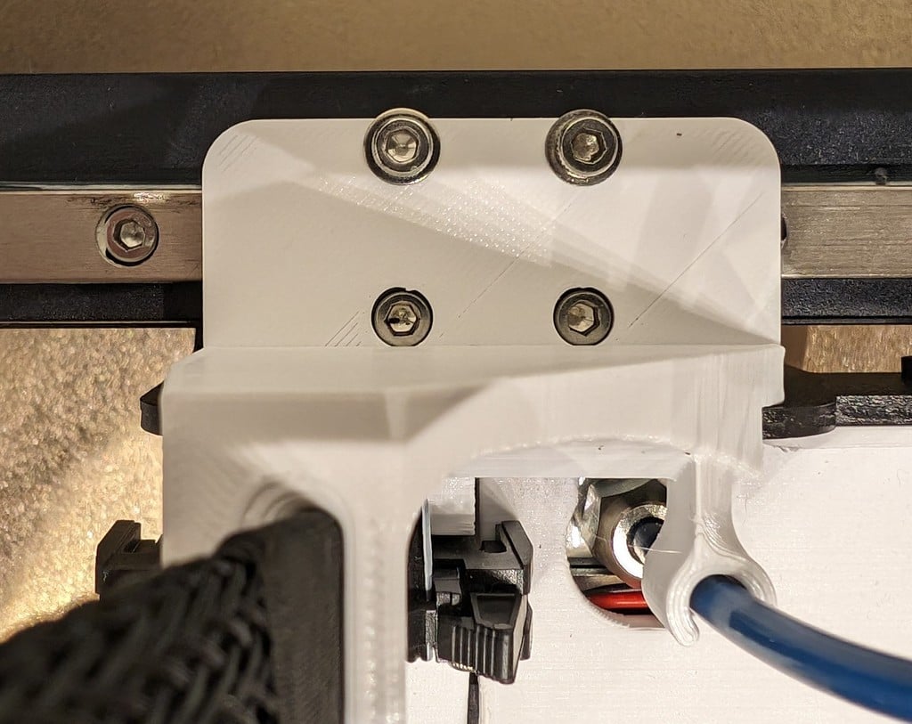 CR-6 SE cable & PTFE support with rail mod by Thor Sten | Download free ...