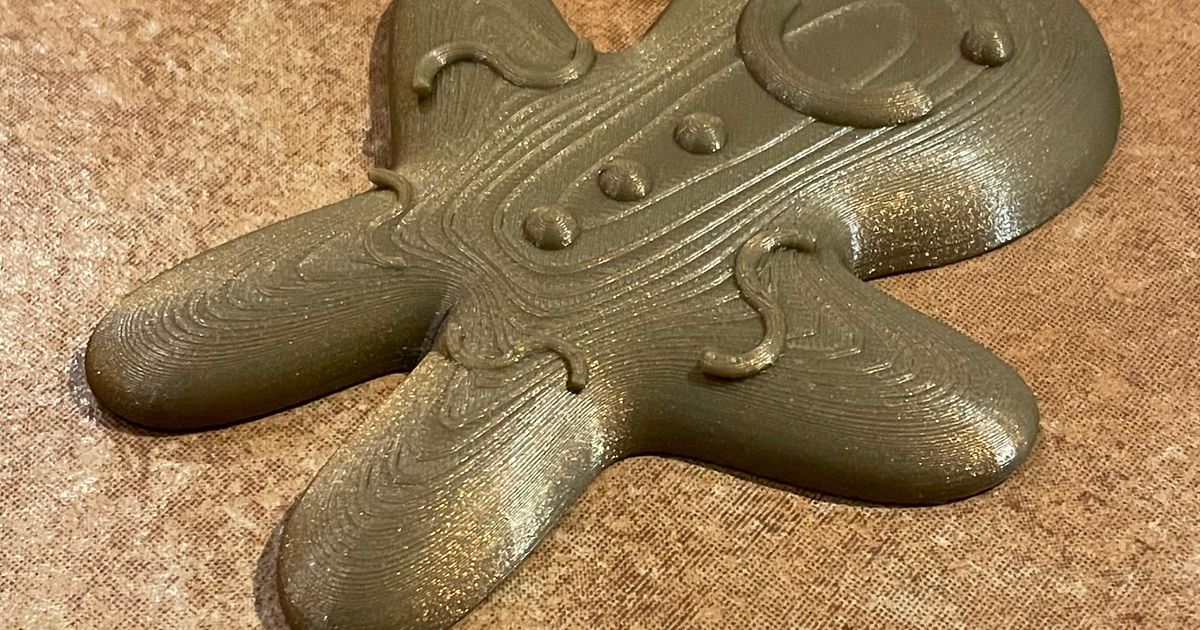 Gingerbread man by Kaj Boj | Download free STL model | Printables.com