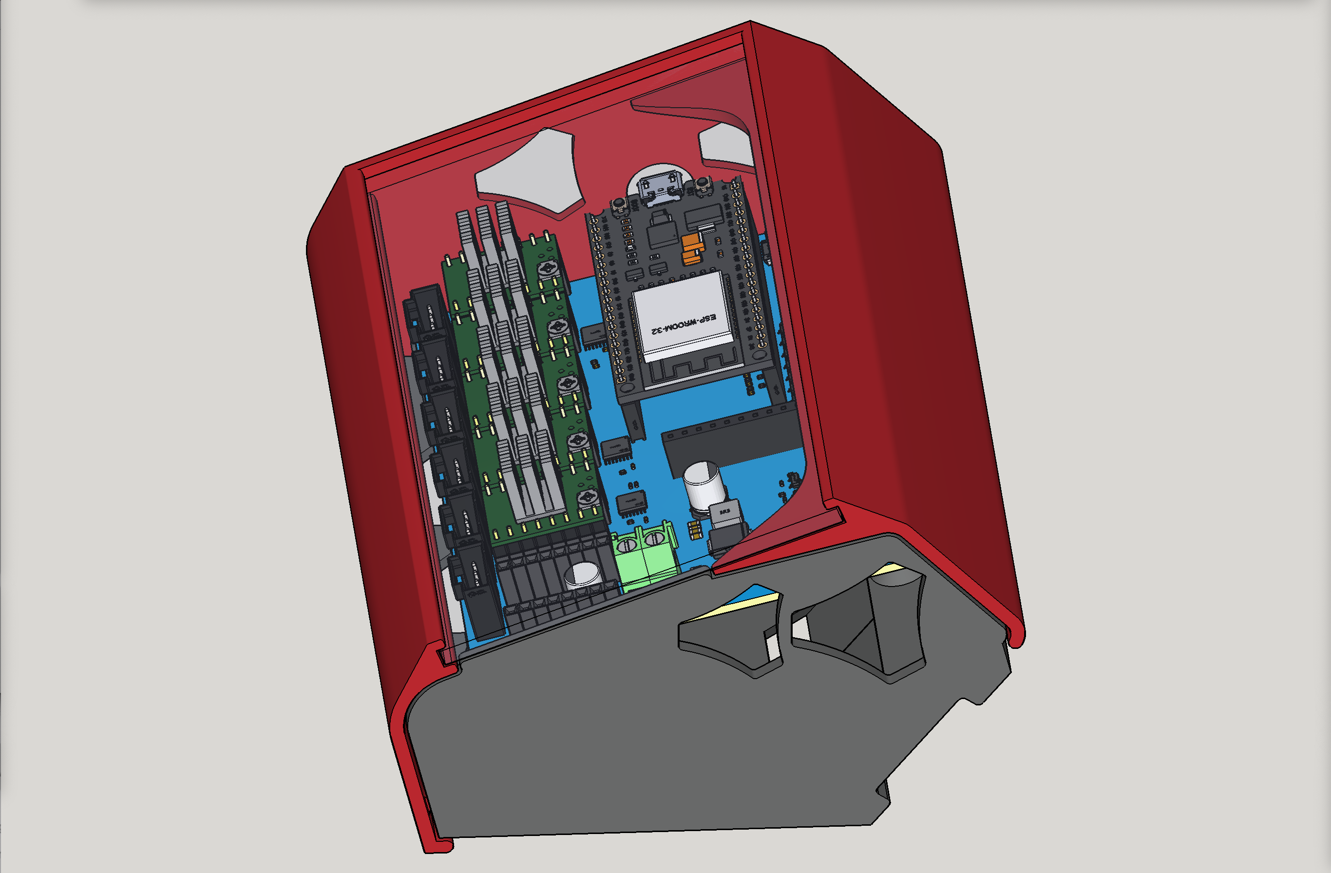 LowRider v3 / MPCNC Jackpot CNC Controller Board case with 25mm added ...