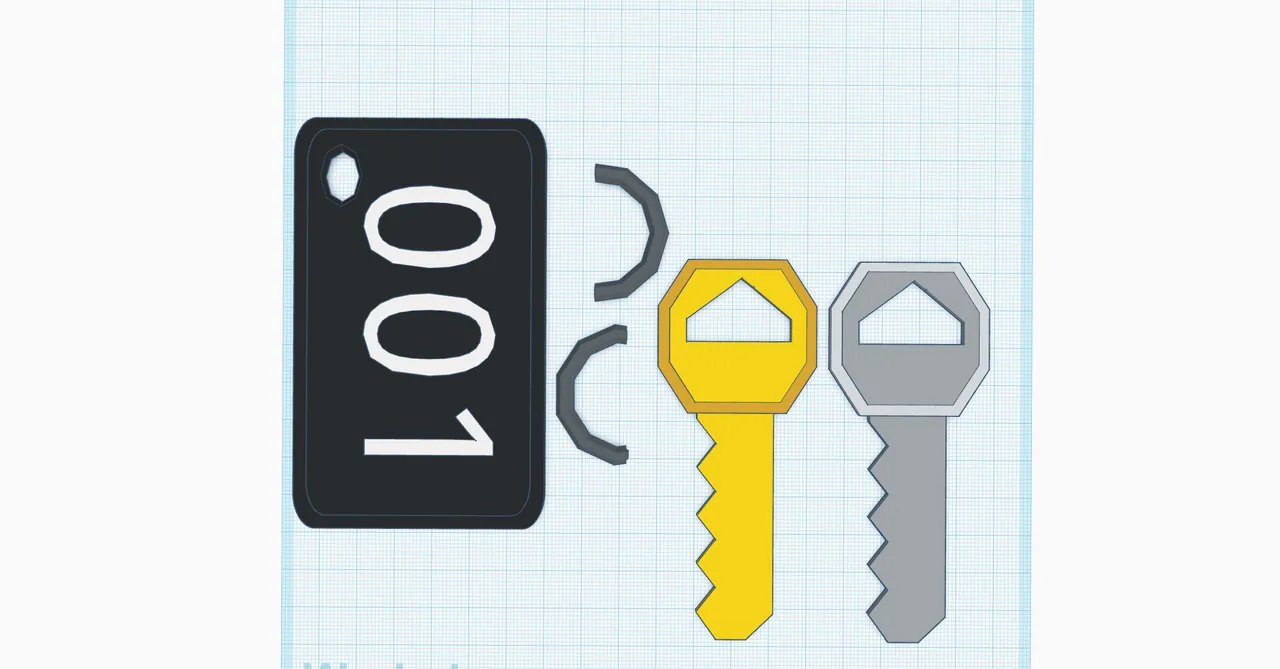 Keys from Doors by Serial Designation N | Download free STL model ...