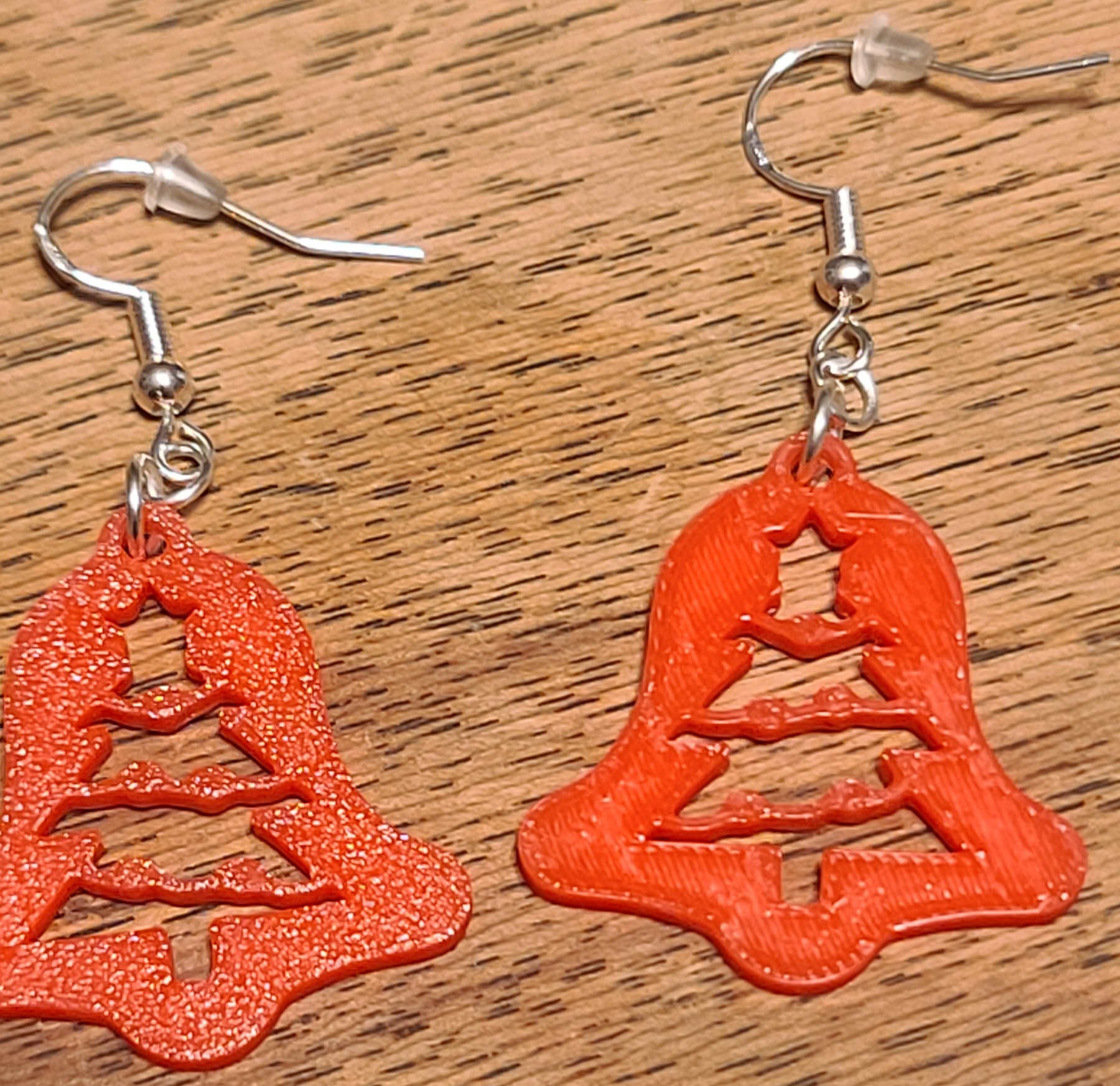 2D Christmas Bell Earrings by Dohara | Download free STL model ...