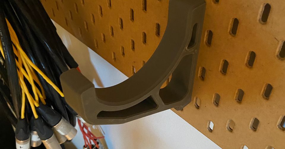 Ikea Skadis Cable Hook. by Pascalou | Download free STL model ...