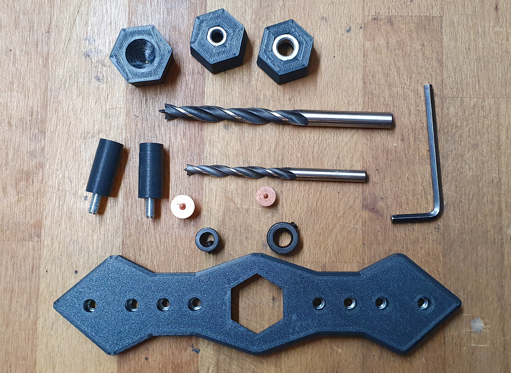 Self Centering Drill Guide with Metall Guidance (M4 - M12) - Bohrlehre ...